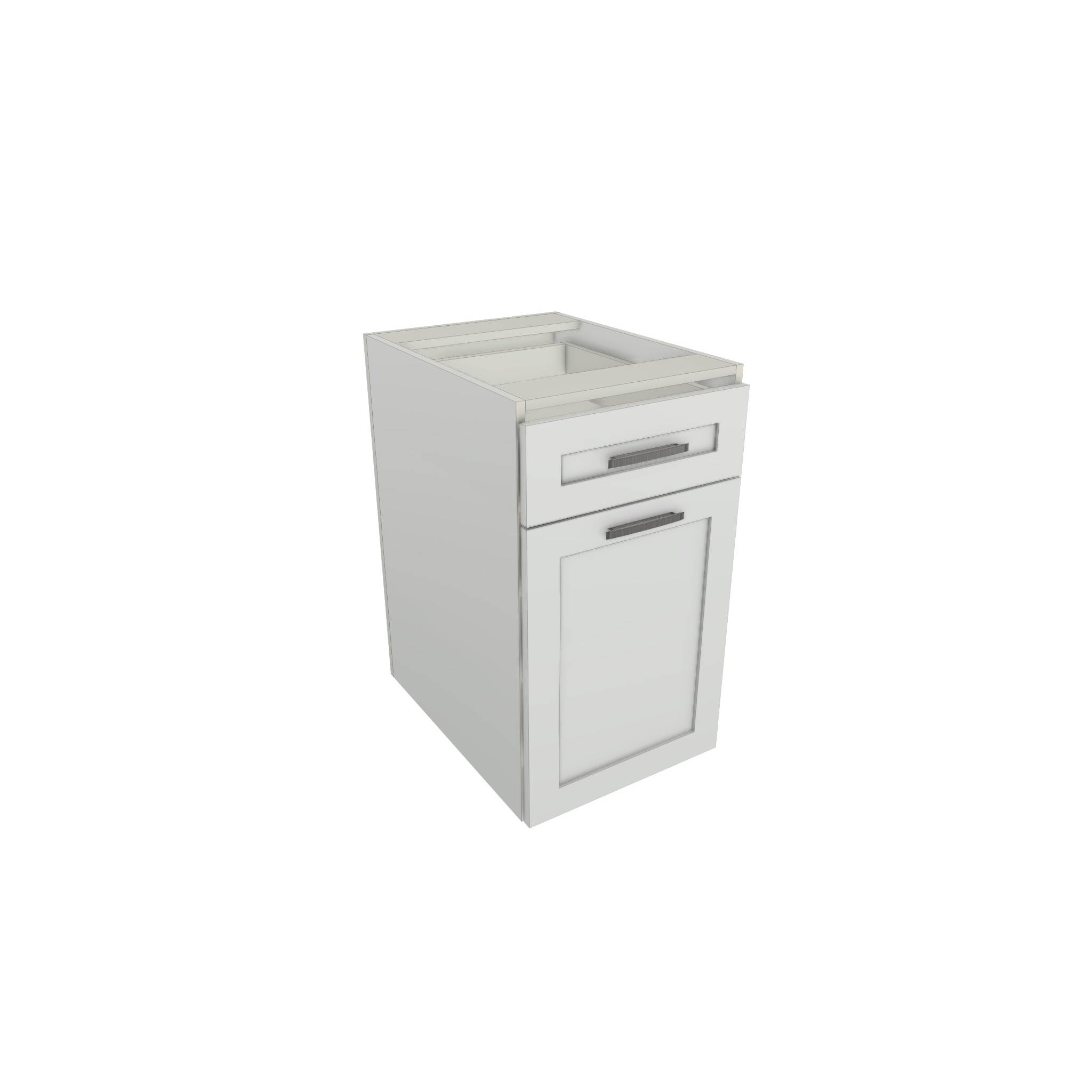18" Width Base Cabinet with Garbage Pullout - Thermofoil Doors